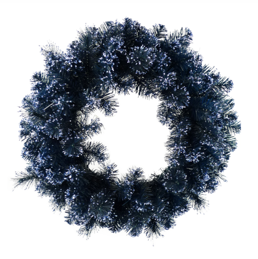 24" Kings Pine Wreath (Navy Blue) – Nick's Seasonal Décor