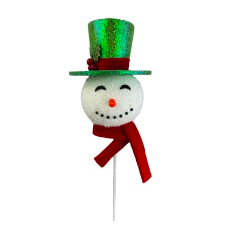 23" Snowman Head Spray – Nick's Seasonal Décor