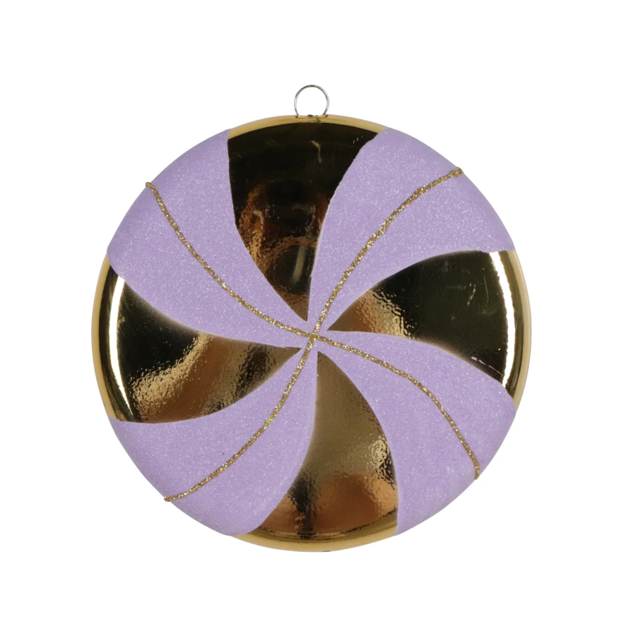 6" Candy Disk (Lavender & Gold) – Nick's Seasonal Décor