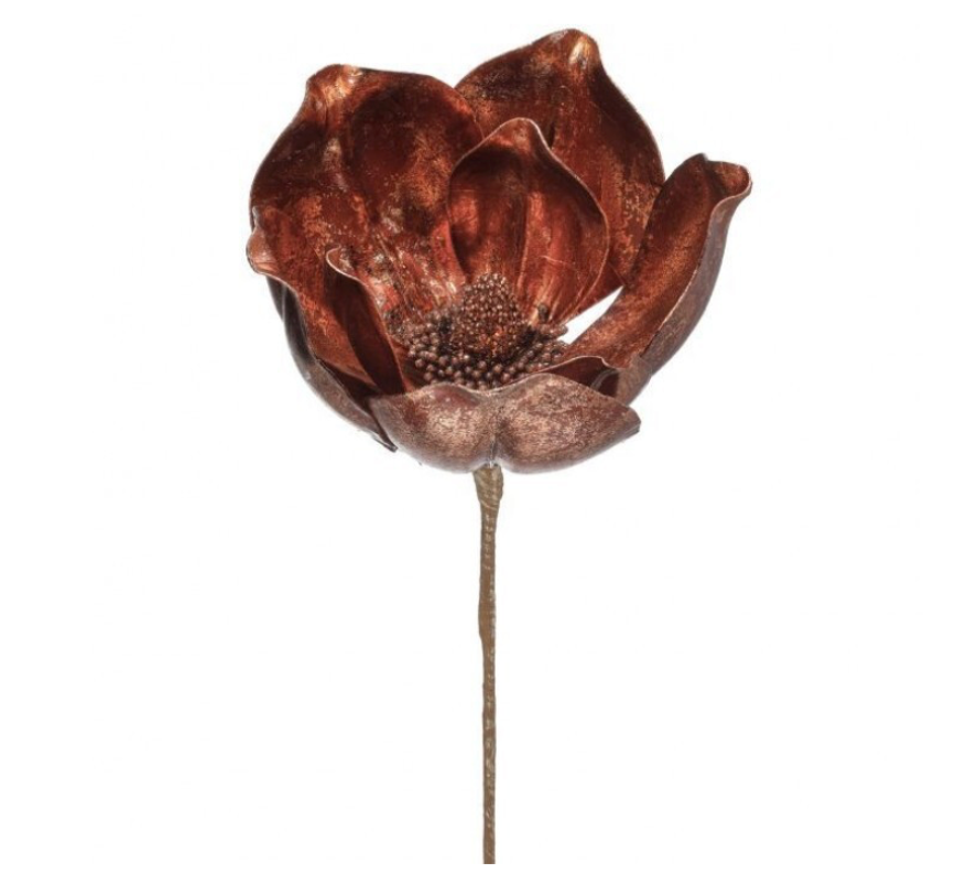 24" Royal Magnolia Stem (Copper) – Nick's Seasonal Décor
