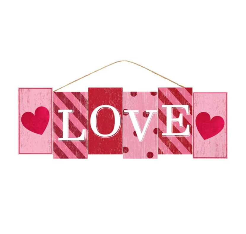 14"L x 4.75"H Love Block Sign – Nick's Seasonal Décor